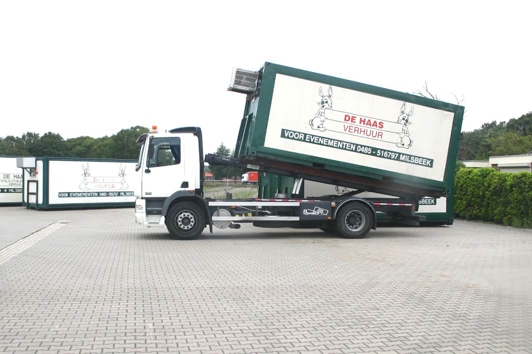 Koelcontainer | Verhuur voor evenementen en feesten | De Haas Verhuur