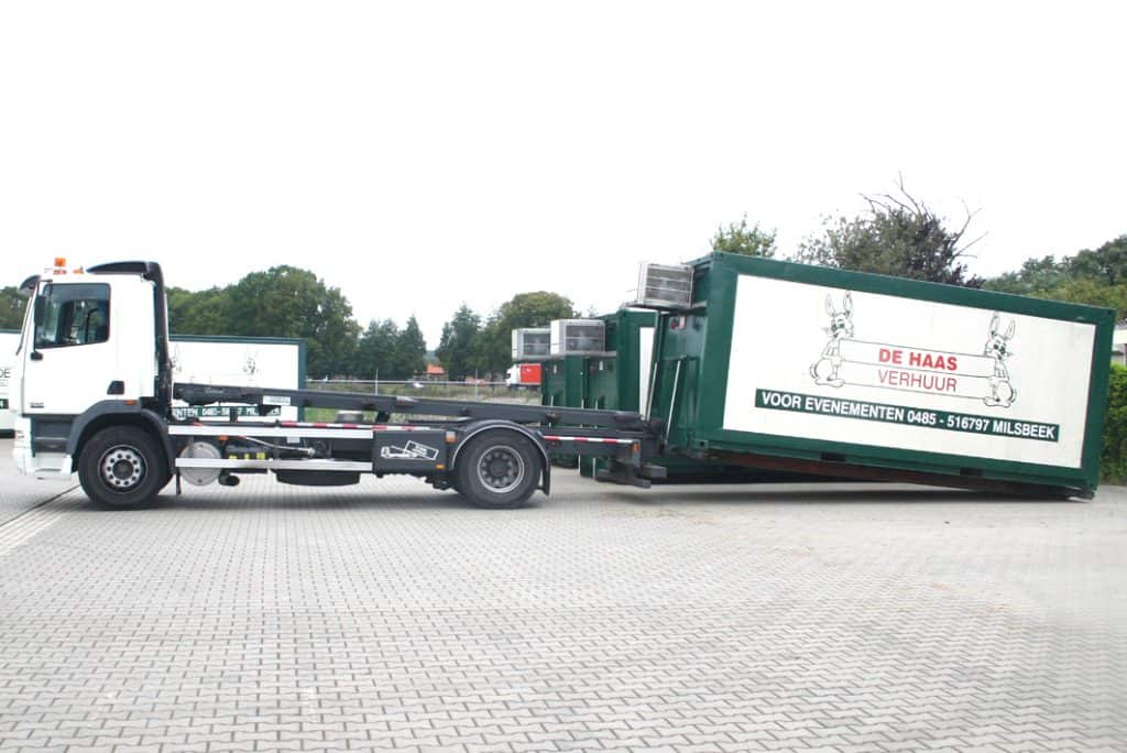 Koelcontainer | Verhuur voor evenementen en feesten | De Haas Verhuur